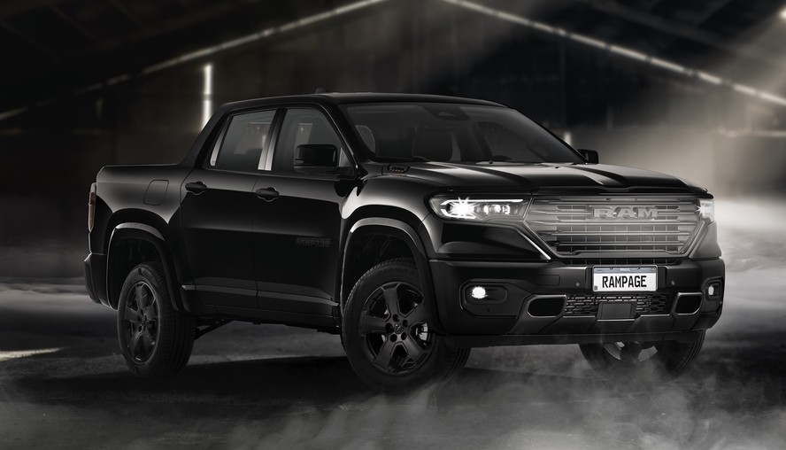 Ram Rampage Night Edition troca cromado por preto e custa R$ 277.990