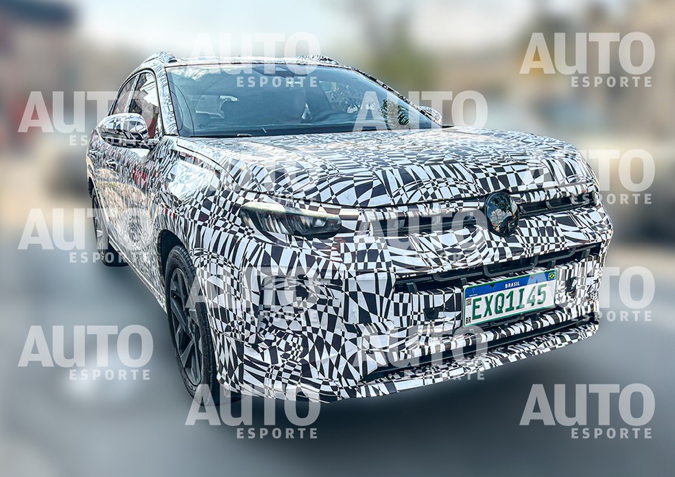 Flagra: Volkswagen A0 SUV terá faróis do Nivus e portas de rival do Polo