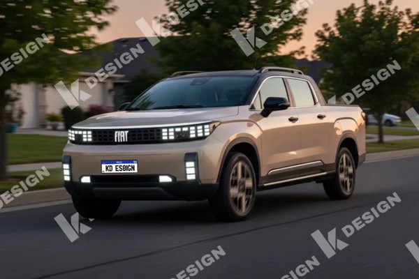 Projeção: nova Fiat Strada terá motor híbrido e base de Citroën C3