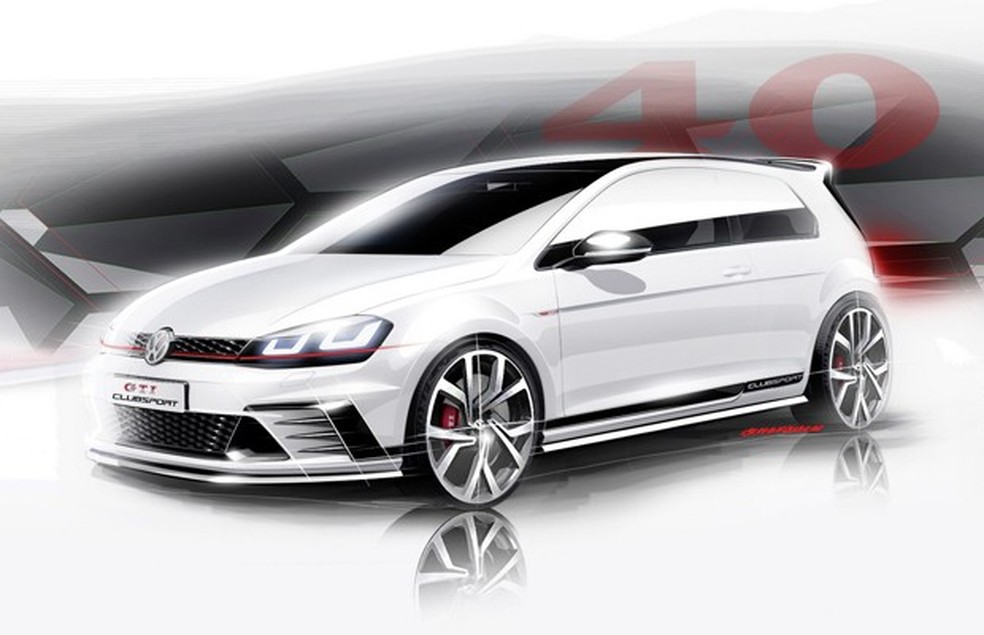 Volkswagen divulga imagem do Golf GTI Clubsport