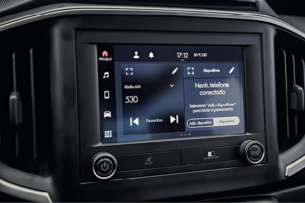 Eis o interior da nova Fiat Strada, que tem muito de Mobi e Uno