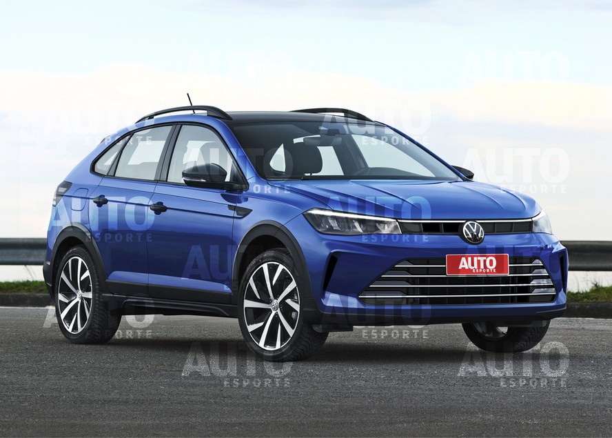 Projeção: Volkswagen Nivus 2025 vai trocar faróis pelos do novo A0 SUV