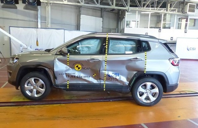 Jeep Compass recebe nota máxima no crash-test do Euro NCAP