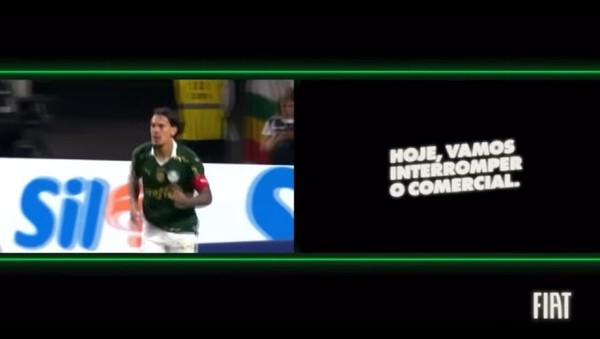 Fiat mostra gol do Botafogo em intervalo do JN para se redimir de 'gafe'