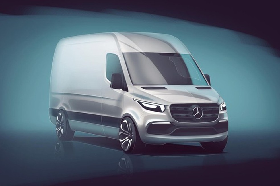 Mercedes-Benz apresenta primeira imagem da nova Sprinter