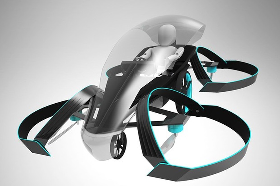 GyroDrive é um helicóptero que também roda nas ruas
