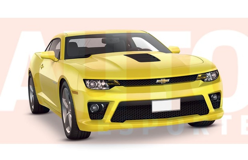Camaro Amarelo Frente Logo Papeis De Parede Chevrolet 2014 Camaro
