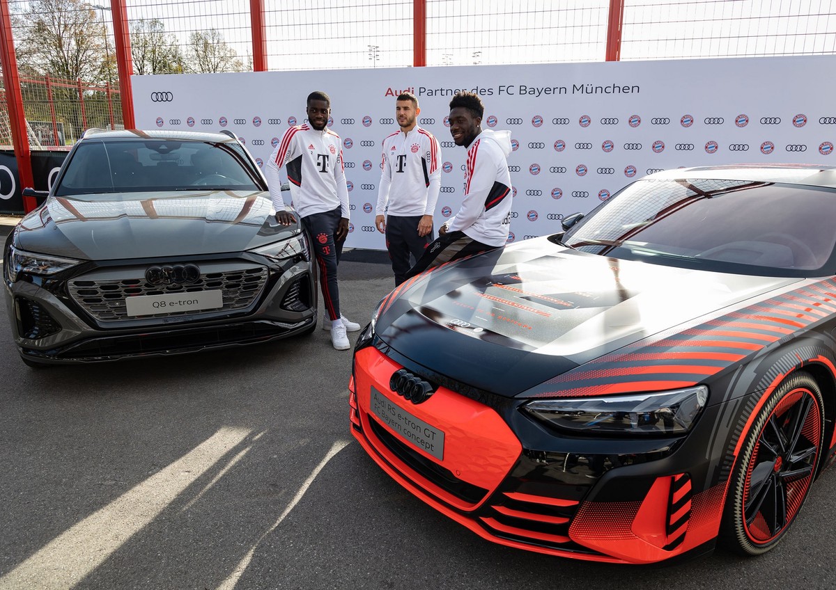 Audi entrega SUVs e esportivo elétricos aos jogadores do Bayern de Munique