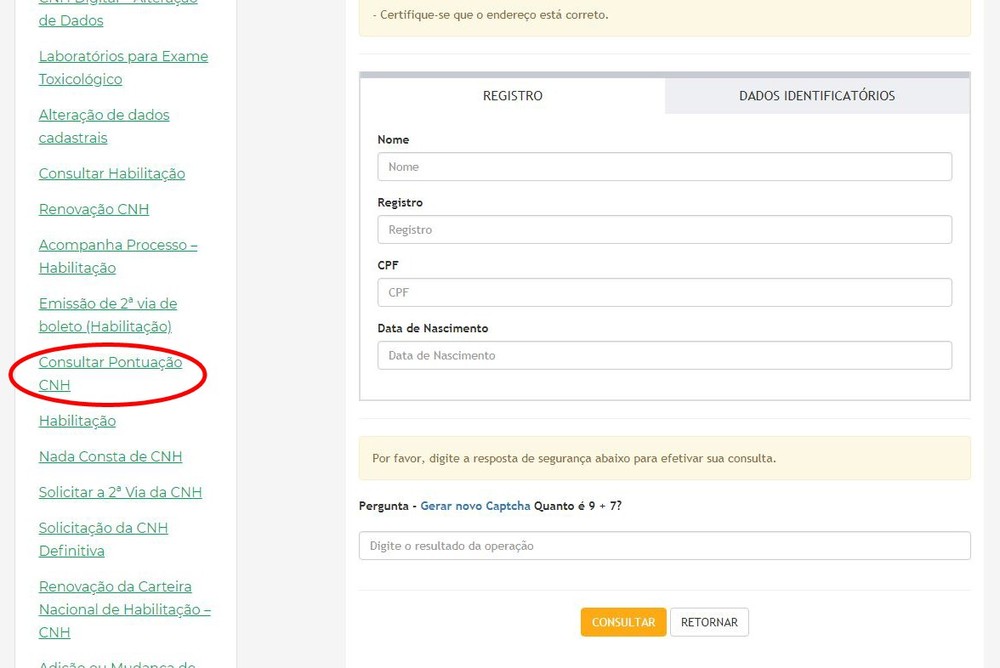 Como consultar multas pelo site do Detran de cada estado