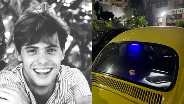 Ator Marcos Winter cria 'luz de obrigado' em Fusca e quer patentear ideia