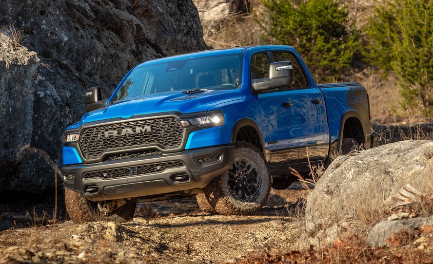 Caminhoes Ram 2024 Azul New 2024 RAM 2500 Big Horn Diesel Fuel Crew