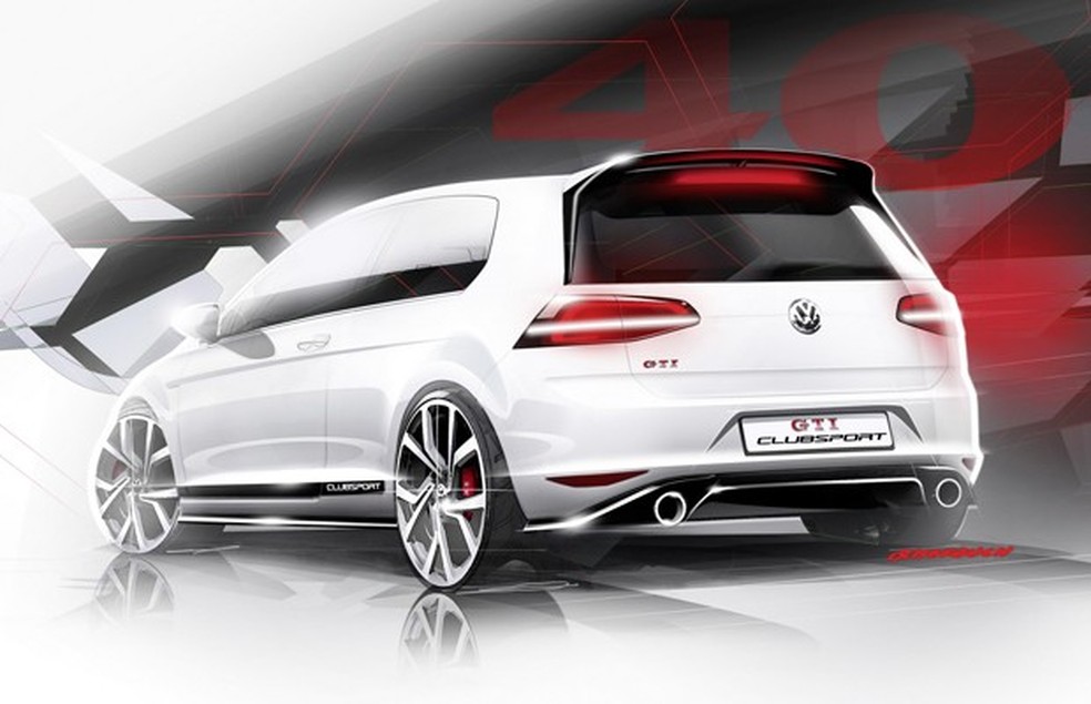 Volkswagen divulga imagem do Golf GTI Clubsport