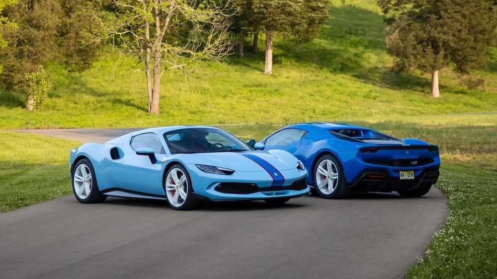 F1: Ferrari mostra carro com pintura azul para o GP de Miami; veja fotos