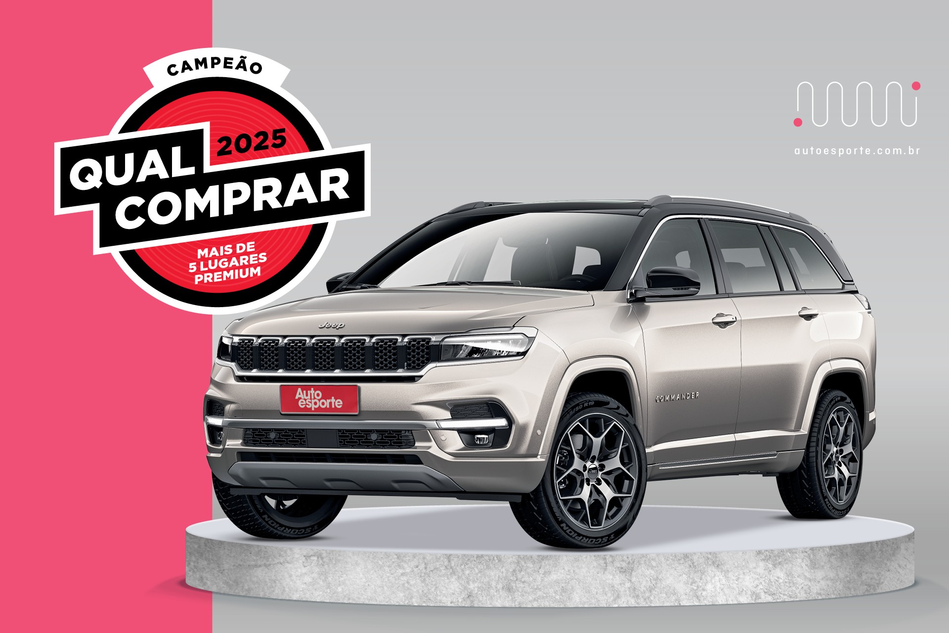 Jeep Commander é o carro premium de 7 lugares de melhor custo em 2025