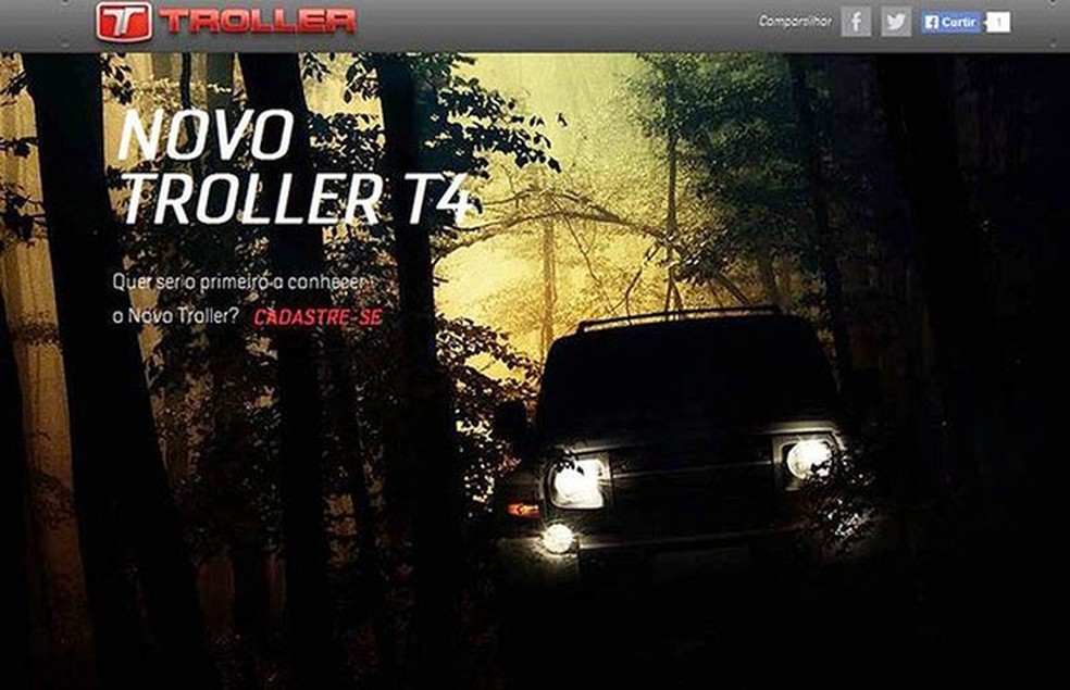 Novo Troller T4 começa a ser divulgado em site oficial