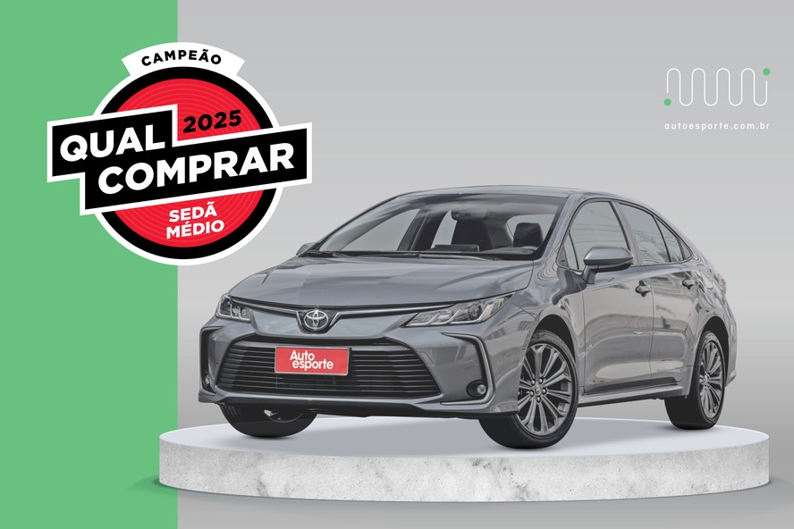 Toyota Corolla é o sedã médio de melhor custo do Brasil em 2025