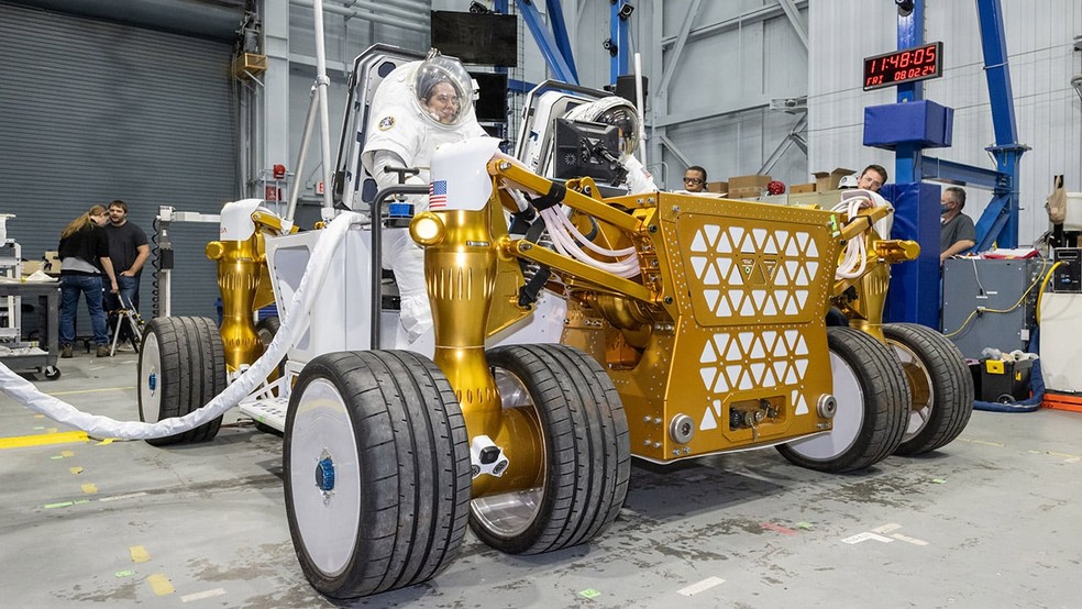 Carro da Nasa: agência inicia testes do protótipo para missão Artemis V