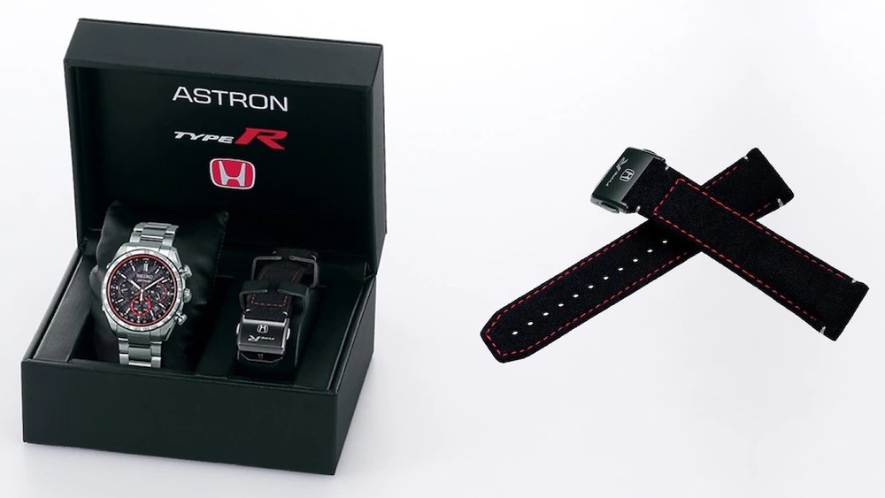 Honda cria relógio baseado no Civic Type R com pulseira feita de couro ...