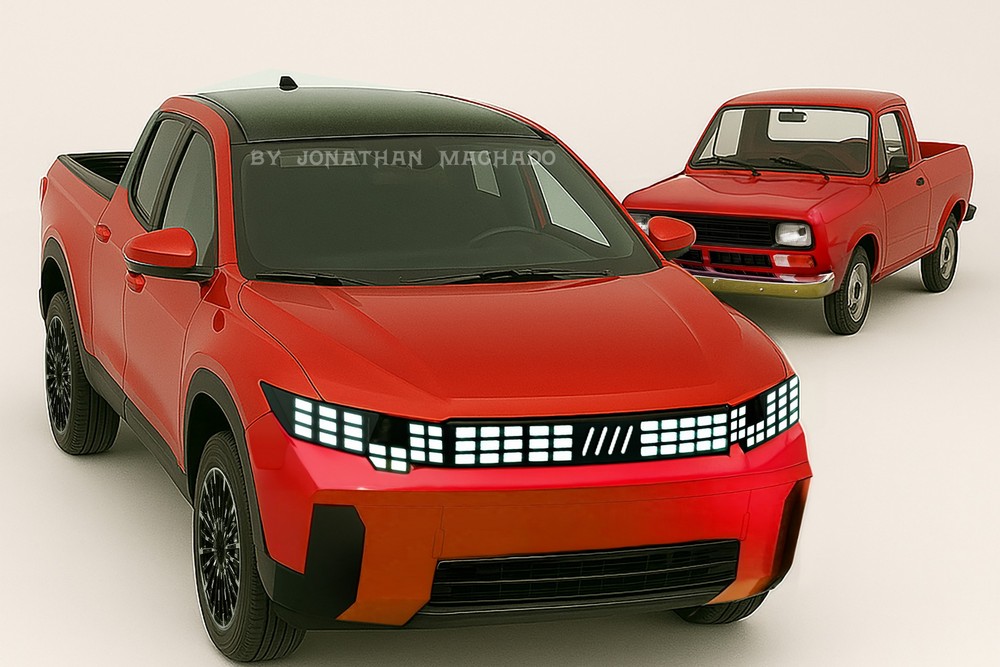 Projeção: nova Fiat Strada terá cara de picape elétrica e será global