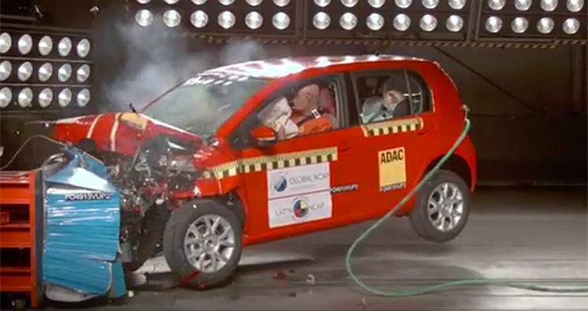 Volkswagen up! recebe cinco estrelas em crash test