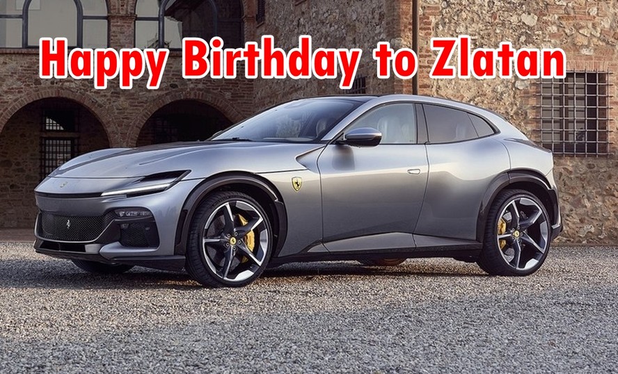 Ibrahimović faz 42 anos e se dá de presente a quinta Ferrari de ...