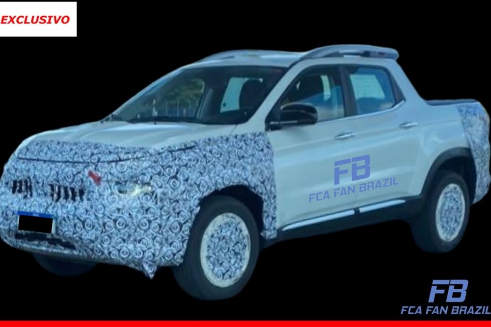 Vazou! Fiat Toro 2026 terá grade 'Maserati' e freio de mão eletrônico